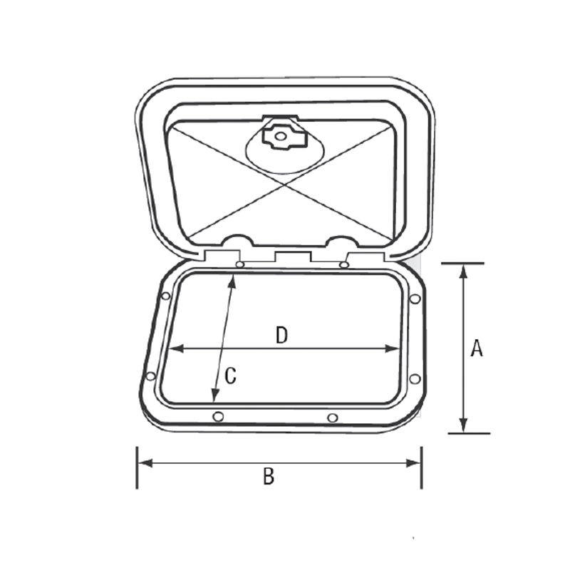 TOP LINE STORAGE HATCHES FOR GAS BOTTLE 3KG - GTM MARINE